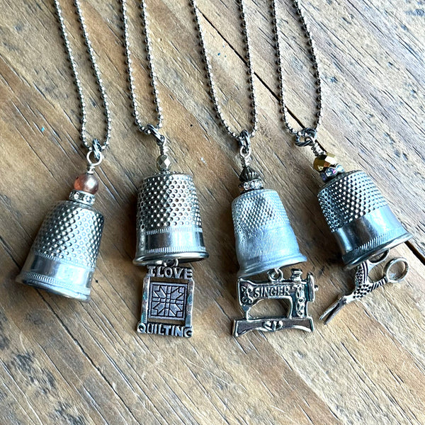 Vintage Metal Thimble Necklace – Duct Tape and Denim