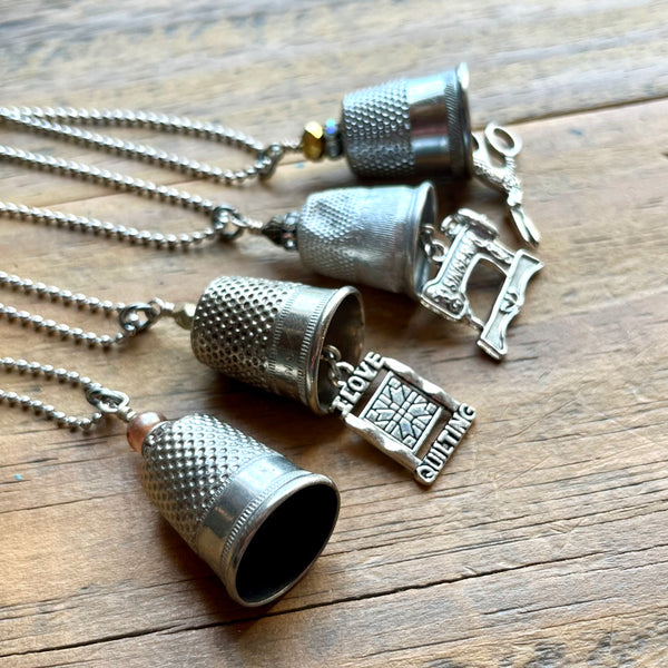 Vintage Metal Thimble Necklace – Duct Tape and Denim