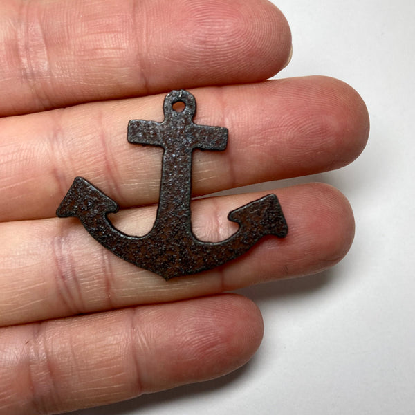 Mini Rusty Metal Anchor Charm – Duct Tape and Denim