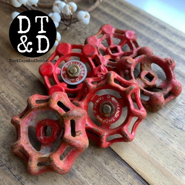 Vintage Red Faucet Handle (1) – Duct Tape and Denim