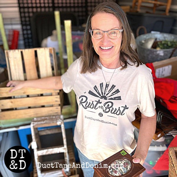 Rust or Bust - Unisex t-shirt - Heather Dust – Duct Tape and Denim